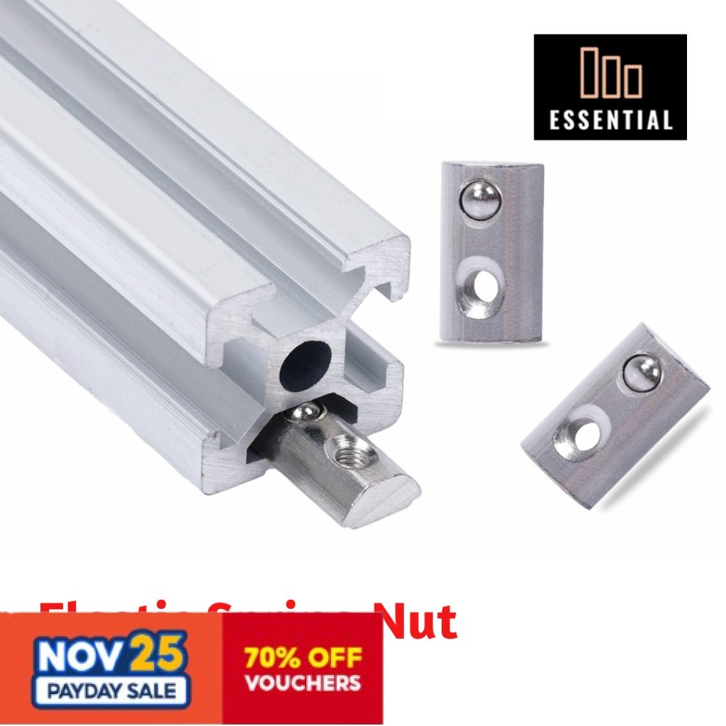 Elastic Spring Ball Nut Half Round Nut Aluminium Profile 2020 2040 3030 ...