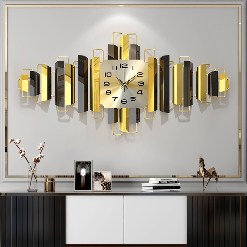 READYSTOCK Jam Dinding Besar Large Gold Wall Clock Gold Metal Wallclock ...