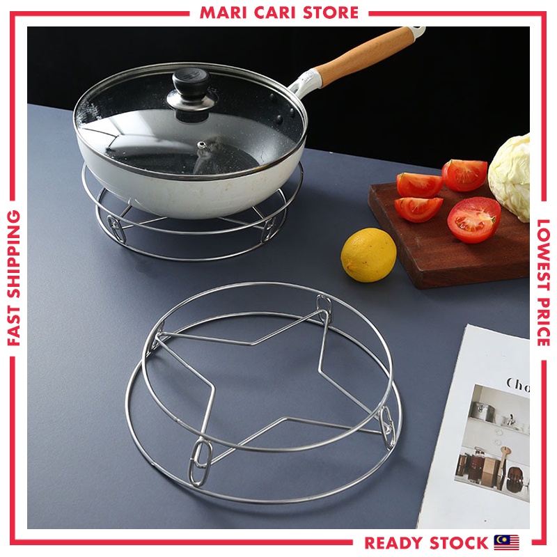 Stainless Steel Steaming Rack Pot Stand Steam Rack Heat Insulation Pot ...