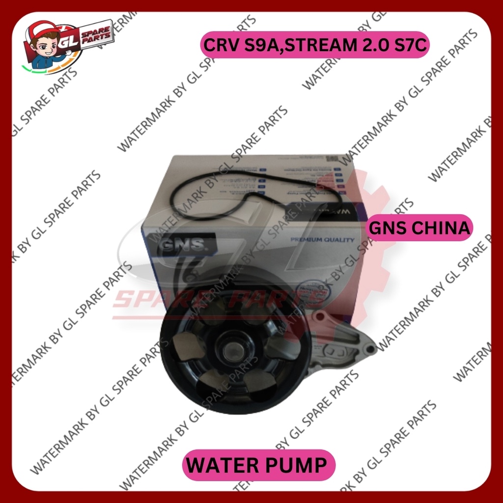 GNS WATER PUMP HONDA CRV S9A STREAM 2.0 S7C (1 YEAR WARRANTY) | Shopee ...