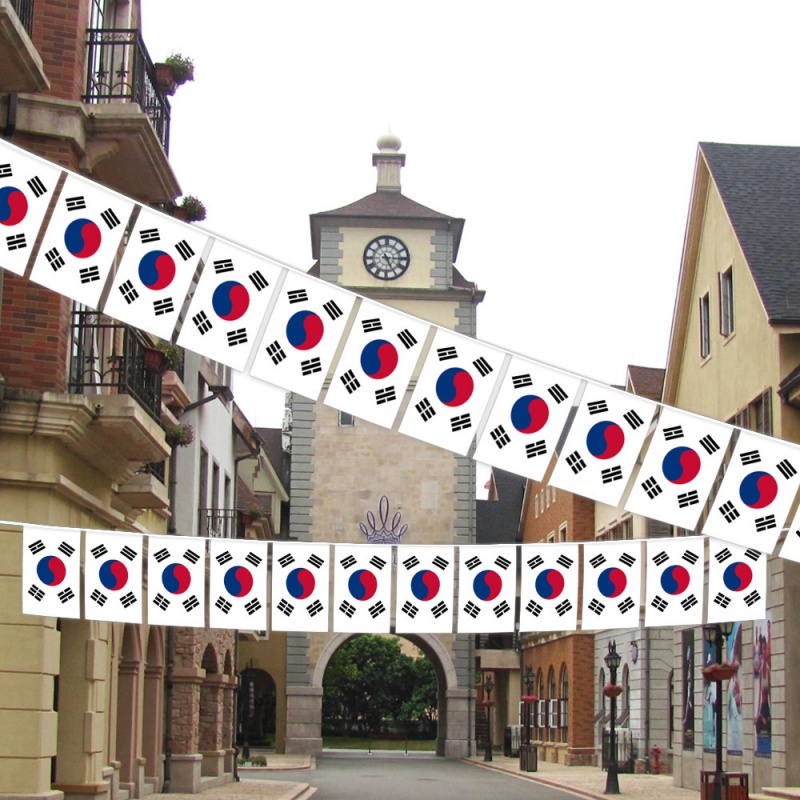 South Korea Flag String Banner World Hanging Bunting | Shopee Malaysia