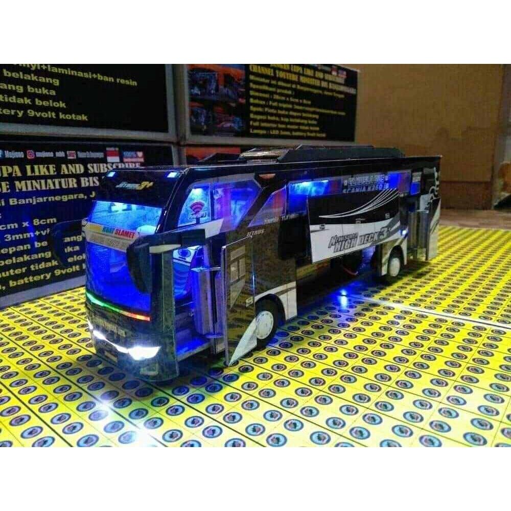 Full LED Basuri telolet bus miniature jet bus | Shopee Malaysia