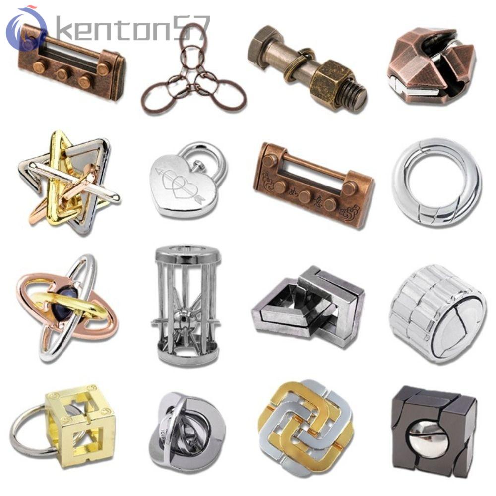 KENTON Alloy Brain Teaser Puzzle Toys, Unlock Toy Luban Lock Unlock Toy ...