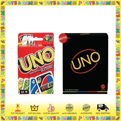 UNO Card Original Mattel Classic Collection Card Games Get Wild UNO ...