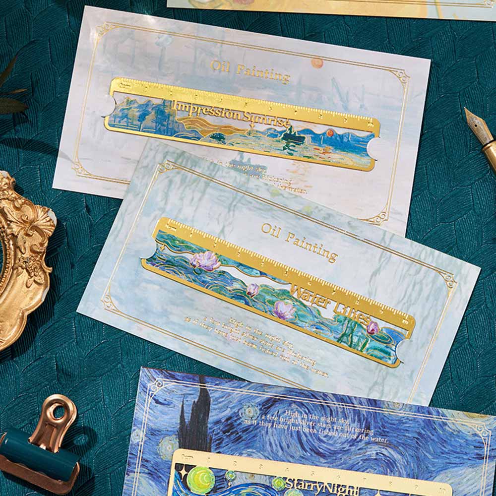 Metal Bookmark Ruler Steel Bookmark Ruler Hollow Bookmark Paper Book ...