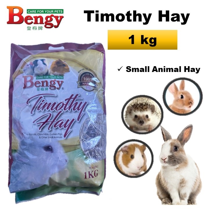 Bengy Timothy Hay for Rabbit and Small Animals (1kg) / Untuk Arnab dan ...
