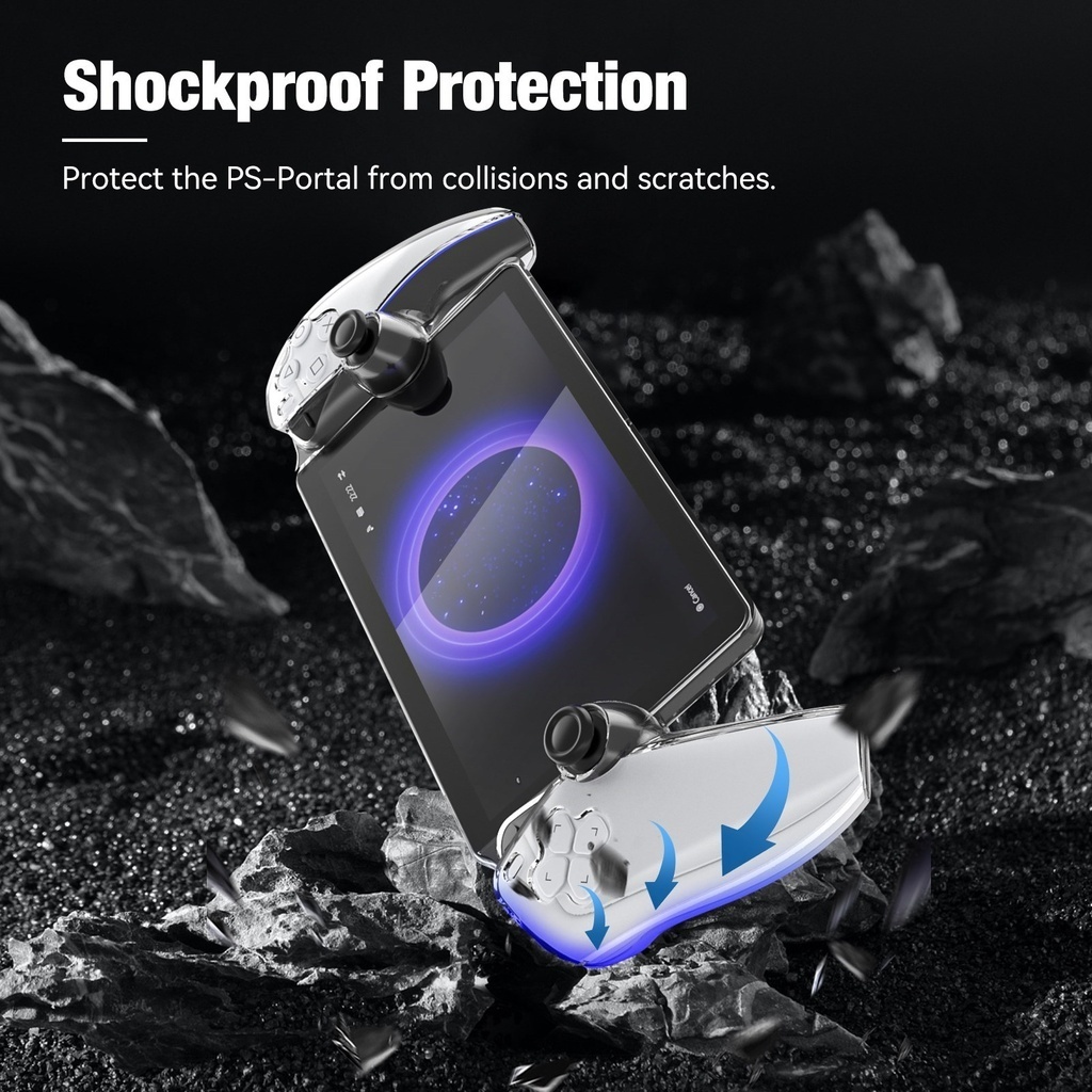 For PS5 Crystal Skin ABS Protector Cover Case For PS5 PlayStation5 ...
