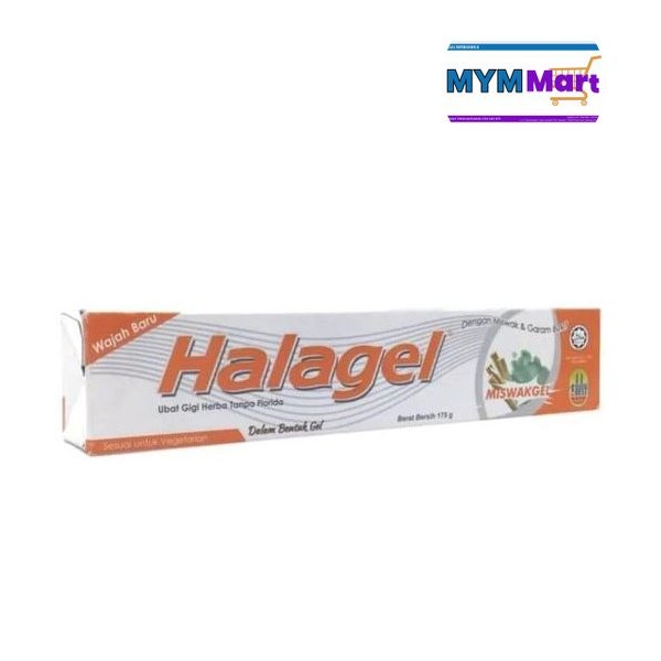 Halagel Gel Toothpaste Miswak And Rock Salt Yellow 175g | Shopee Malaysia