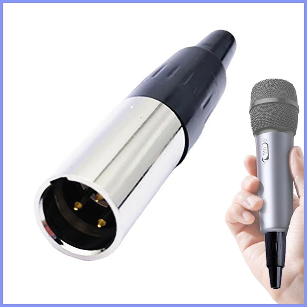 Microphone Connector Mini 3 Pin Mic Connector Adapter Black Audio ...