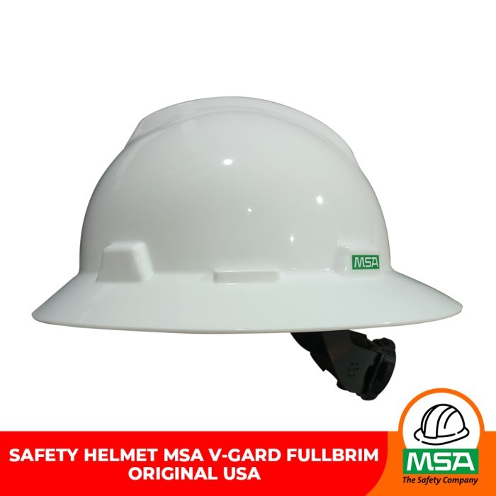 PUTIH Safety Helmet MSA Full Brim Ori USA Fastrac III Project Safety ...