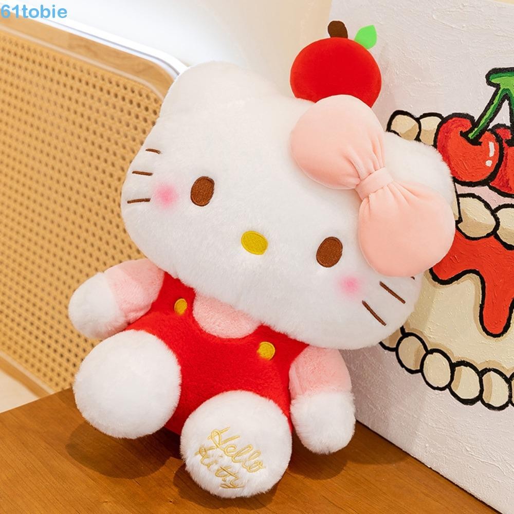 TOBIE KT Cat Plush Doll, Kawaii Fluffy Kitty Cat Stuffed Plush Toy ...