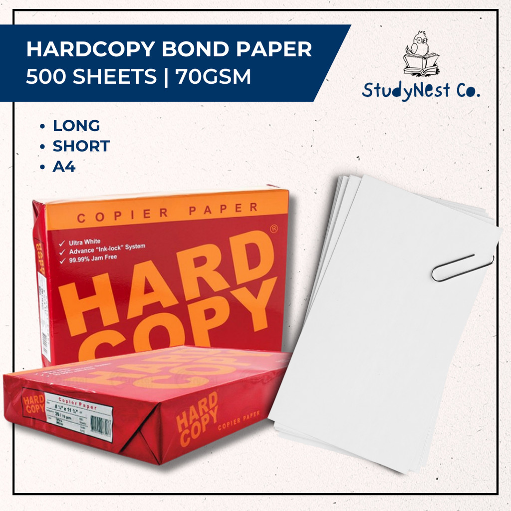 SNCo. | Hard Copy Bond Paper – 70 GSM - 1Ream(500Sheets) Inkjet Paper ...