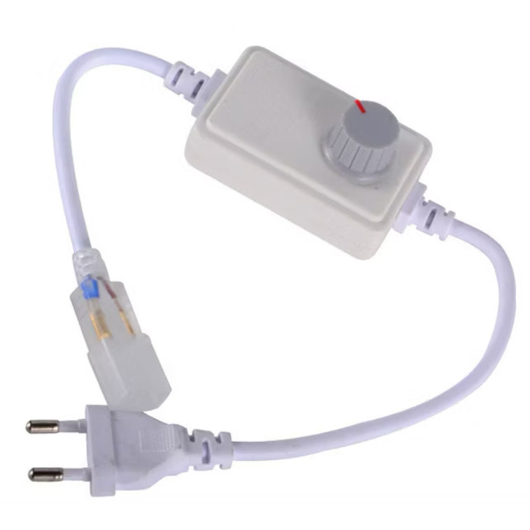 AC220V 2Pin Pin Distance 13.5mm LED Strip Light Dimmer Adapter EU Plug ...