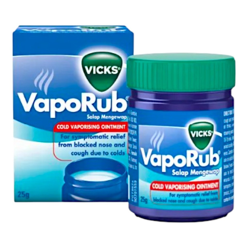VICKS VAPORUB 25G ( COLD VAPORISING OINTMENT) | Shopee Malaysia