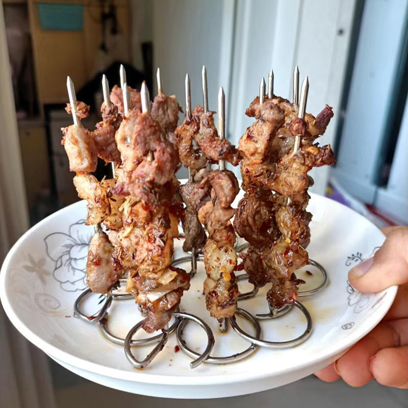 Air Fryer Oven Universal Barbecue Rack Vertical Grill Skewer Stick Food ...
