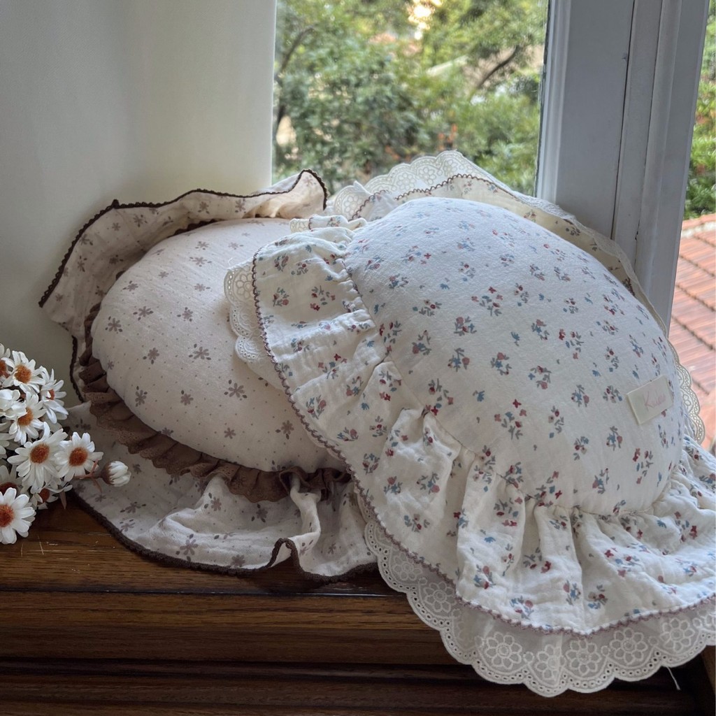 Bantal Bulat Kecil Retro Perancis Kusyen Semua Kapas Bergelung Tepi ...