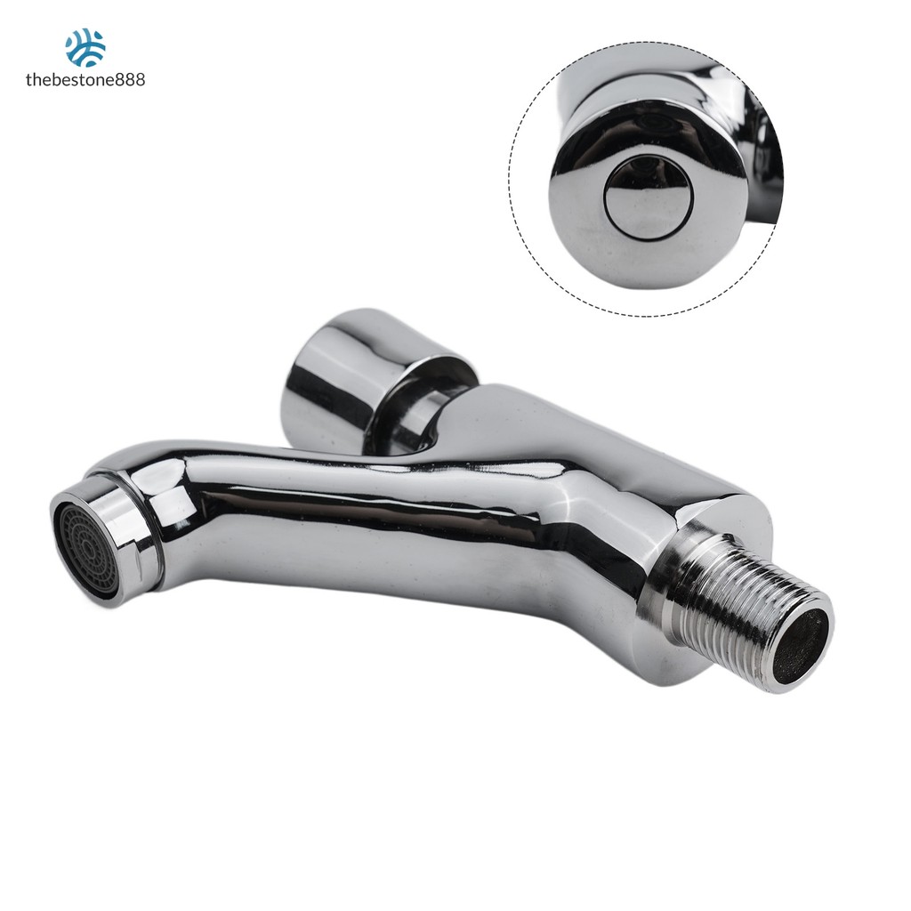 (THEBEST) Bathroom Self Closing Tap Basin Push Wall Faucet Delay Single ...