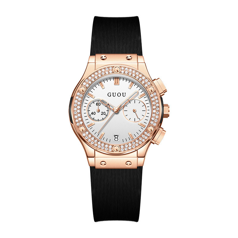Guou 8220 Simple Trendy Quartz Watch Unique Cool Handsome Silicone ...