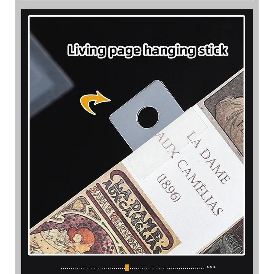 JIANWU 5 Pcs/set Transparent Loose-leaf Book Buckle Stickers Round ...