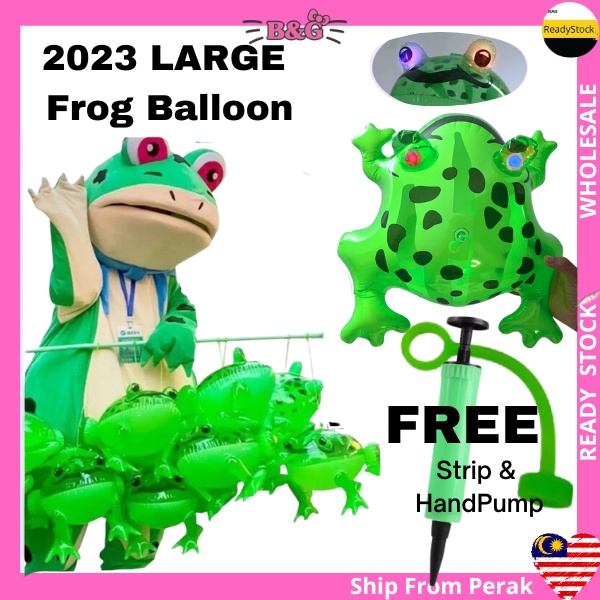 Large Light Frog Balloon Lantern Cute Creative Children Toy With ...