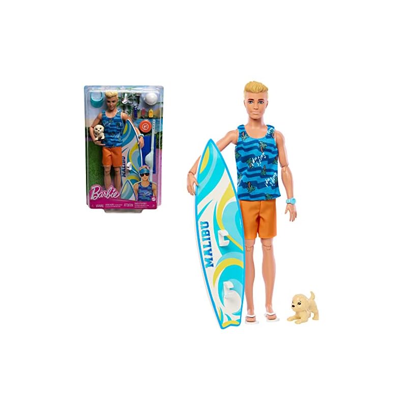 Barbie Ken Surfboard Set / Appeared in the movie "Barbie"! Dress-up ...