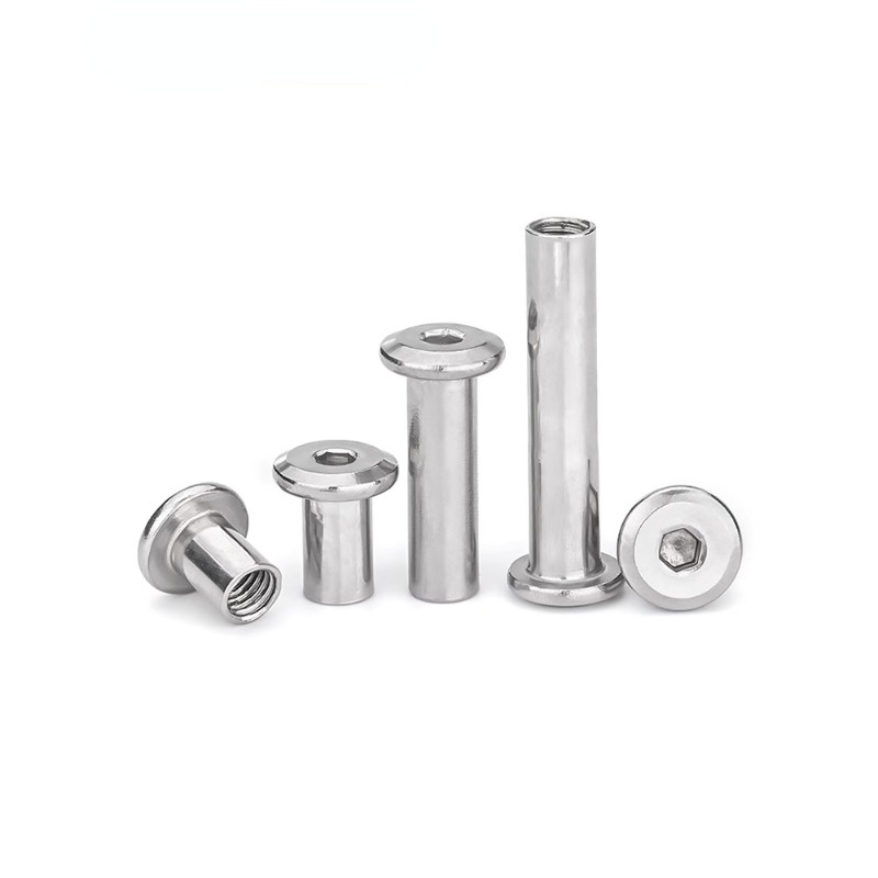 Butt Splint Nut 304 Stainless Steel Flat Head Chamfered Furniture ...