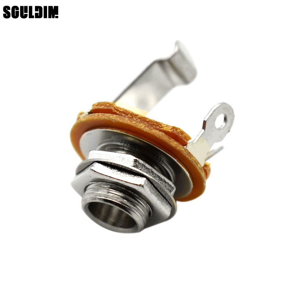 10Pcs 1/4" Mono Input Jack Plug Socket For Electric Guitar Bass,Guitar ...