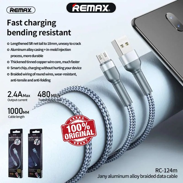 Original Remax Cable Micro USB Cable Fast Charging Cable Charger 2.4A ...