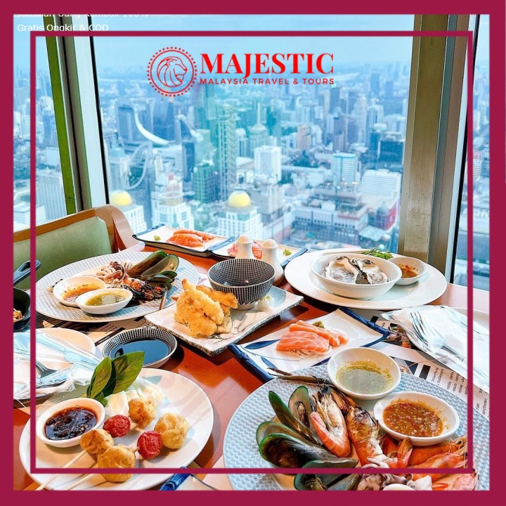 Bangkok: Baiyoke Sky Hotel 81st Floor Bangkok Balcony (Sky Box Buffet ...