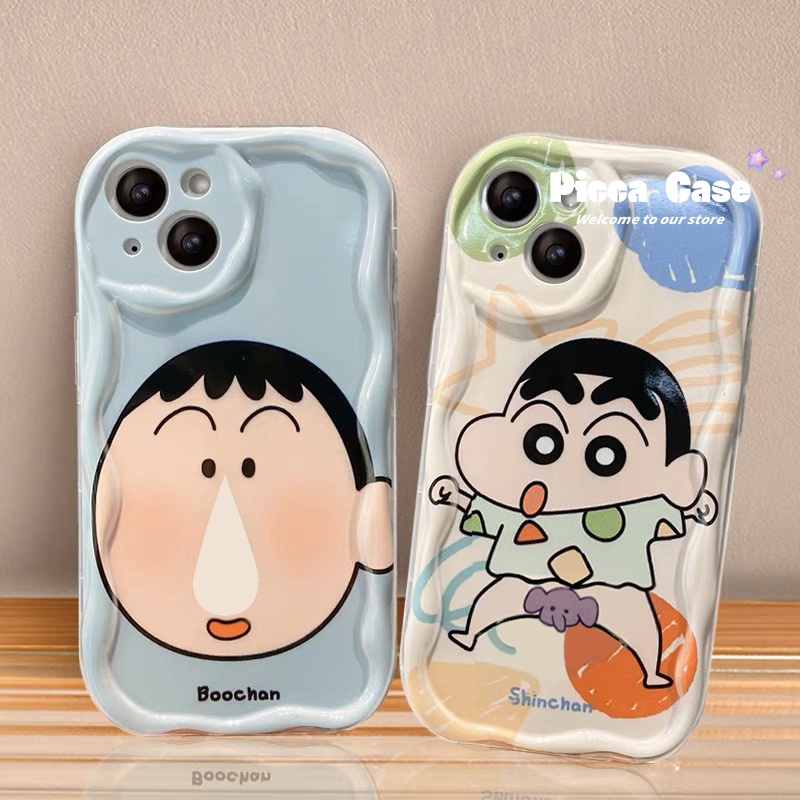 Runny Nose Crayon Shin-chan Phone Case Compatible for IPhone 15 12 11 ...