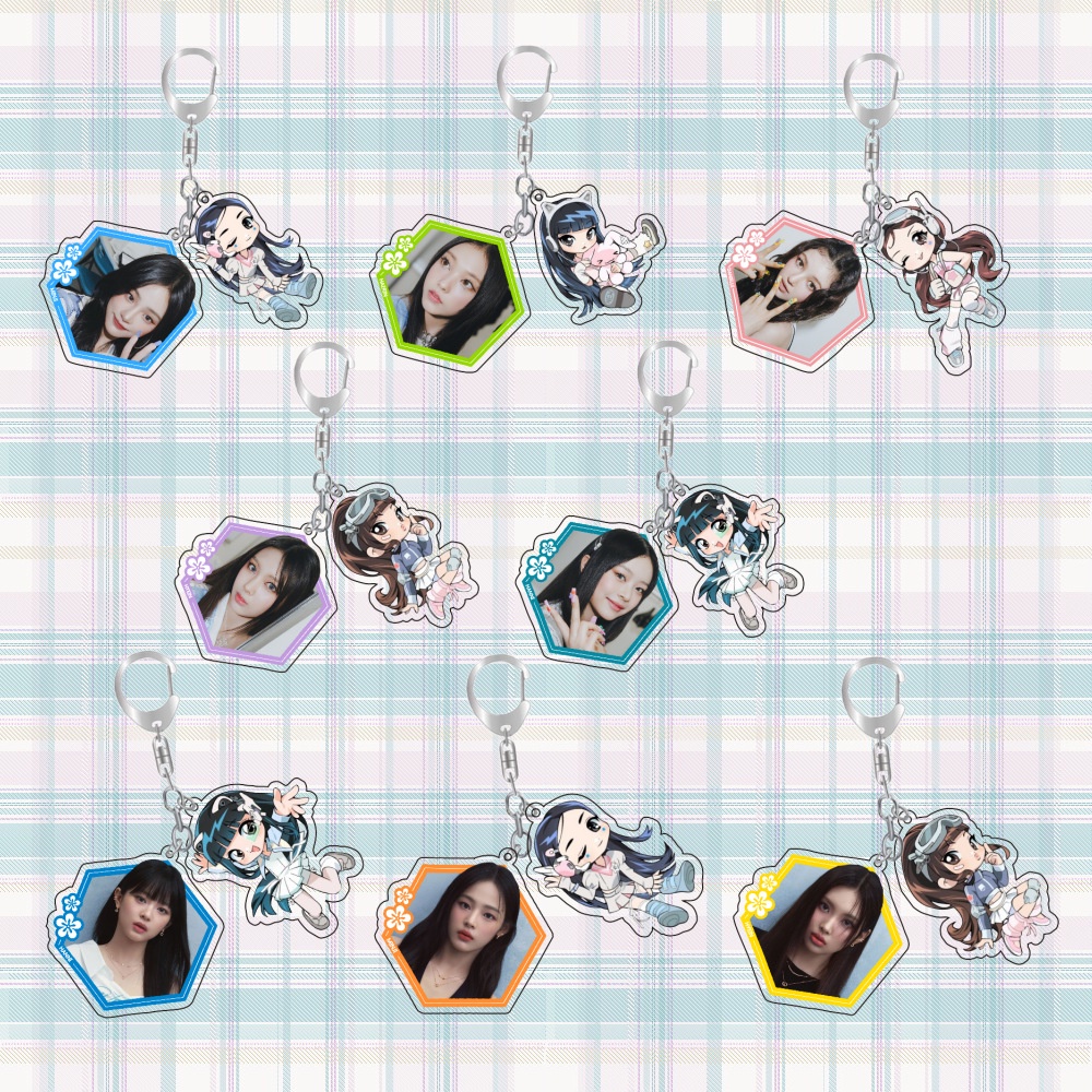 Kpop Style Peripheral NJS DANIELLE HAERIN Keychain Bag Charms | Shopee ...
