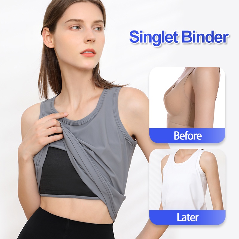 Singlet Binder Bra Bandage Pullover Chest Binder Baju Melayu Budak