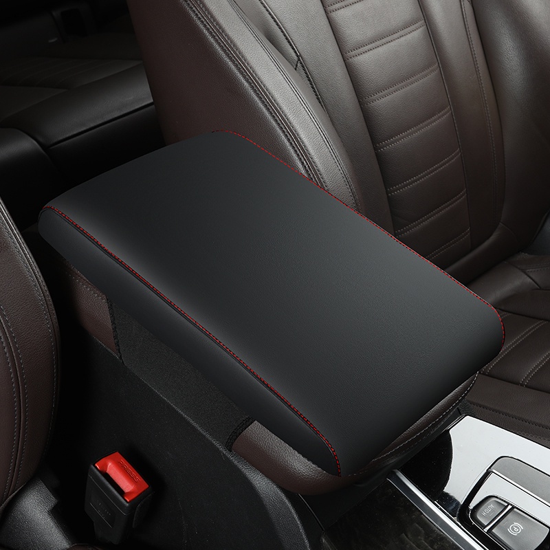 Ford Car Armrest Pad Leather Auto Center Console Storage Box Cover Mat ...