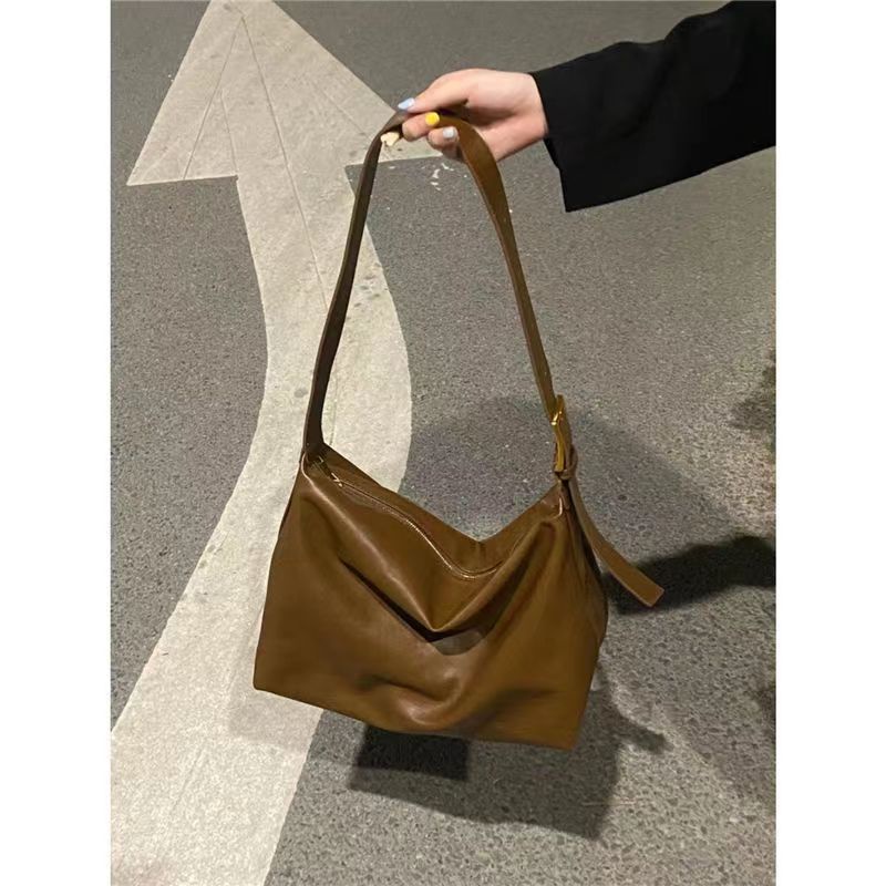 One Shoulder Diagonal Tote Bag Simple Campus Commuter Bag Large ...