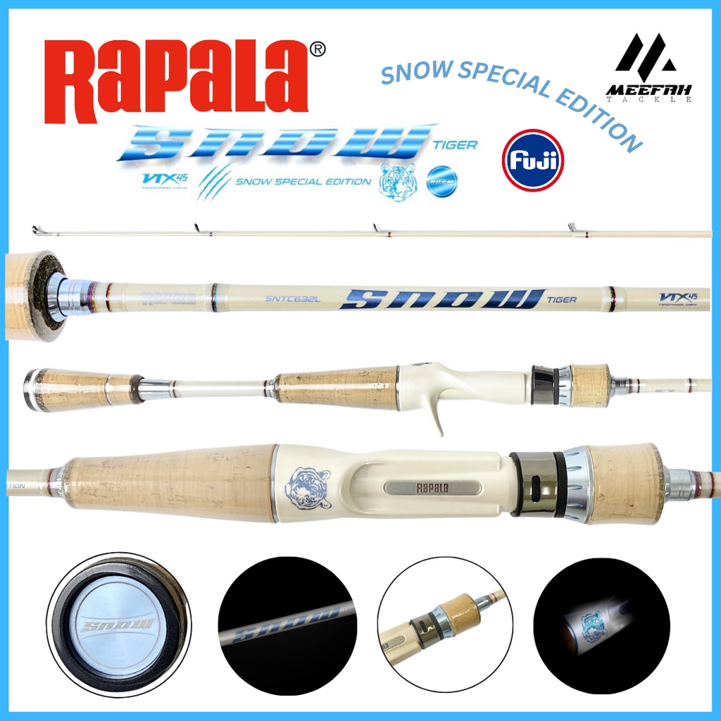 NEW 2023 Rapala Snow Tiger Series - BC Casting Fishing Rod Joran ...