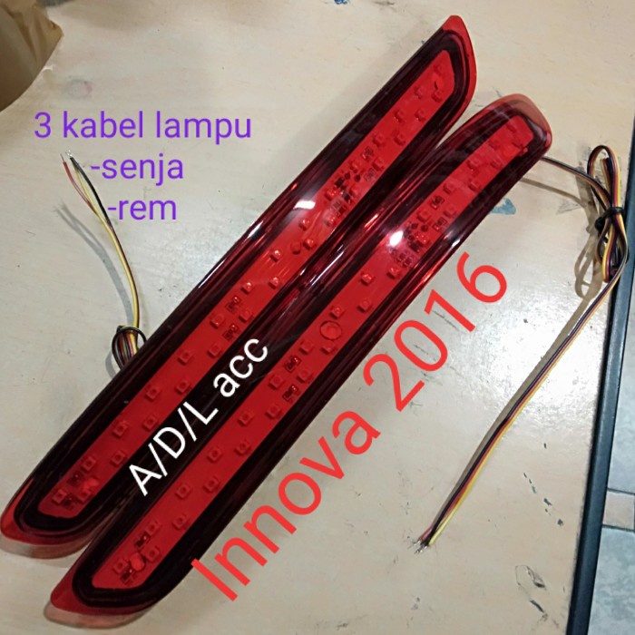 MATA Cat Eye Rear Bumper Reflector innova reborn 2016 2017 2018 2019 ...
