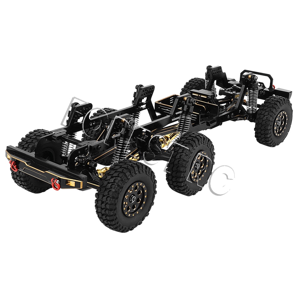 Brass + Aluminum Metal 6x6 RC Car Chassis Frame with Front Middle Rear ...