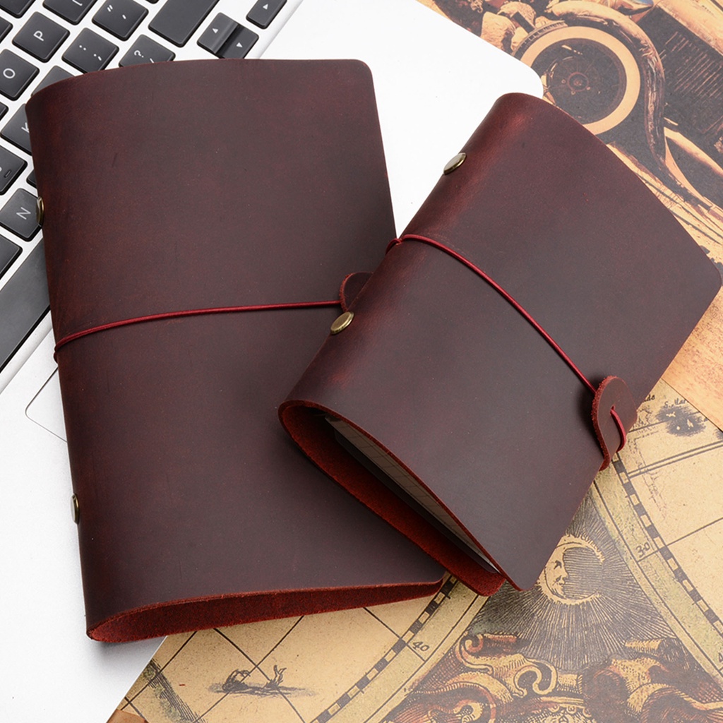 A5 Travel Retro Loose-Leaf Notebook A6a7 Diary Office Business Handmade Notepad Leather Book ...
