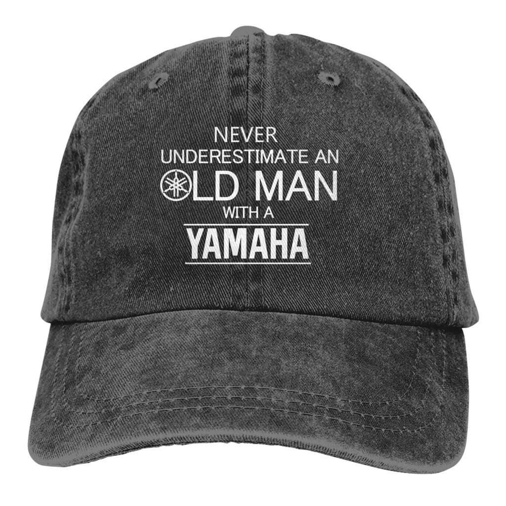 New Fashion Yamaha Funny Old Man Motorcycle Rider Adjustable Caps ...