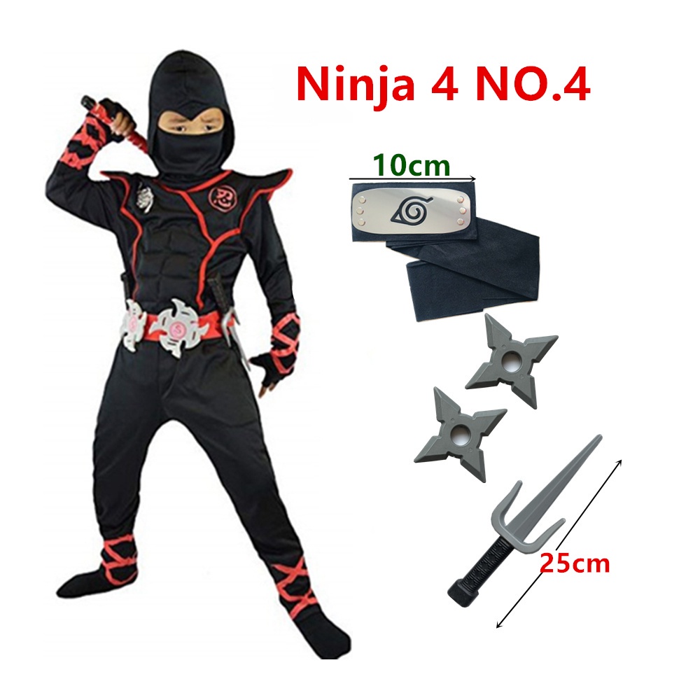 Naruto baju baby boy Ninja Cosplay Costume Boys Kids Anime Assassin ...