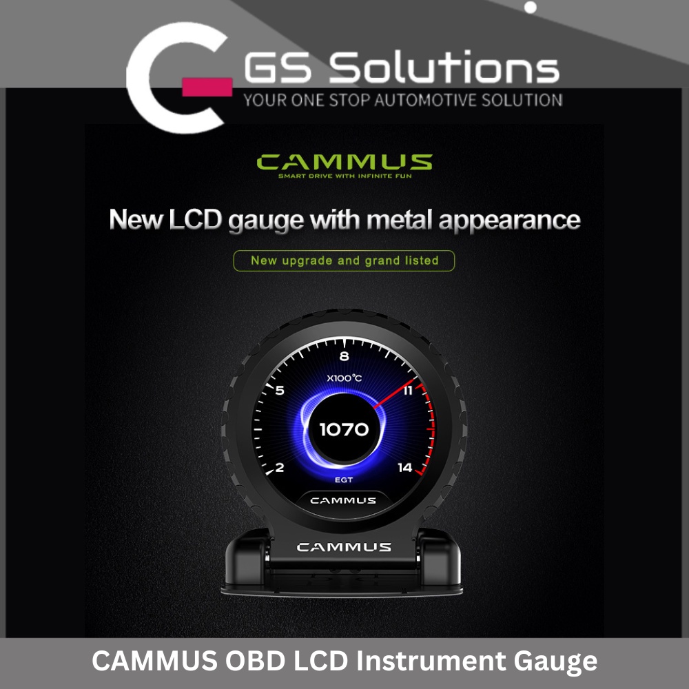 CAMMUS OBD OBD2 LCD METER SPEEDOMETER Gauge Triple Display Water ...