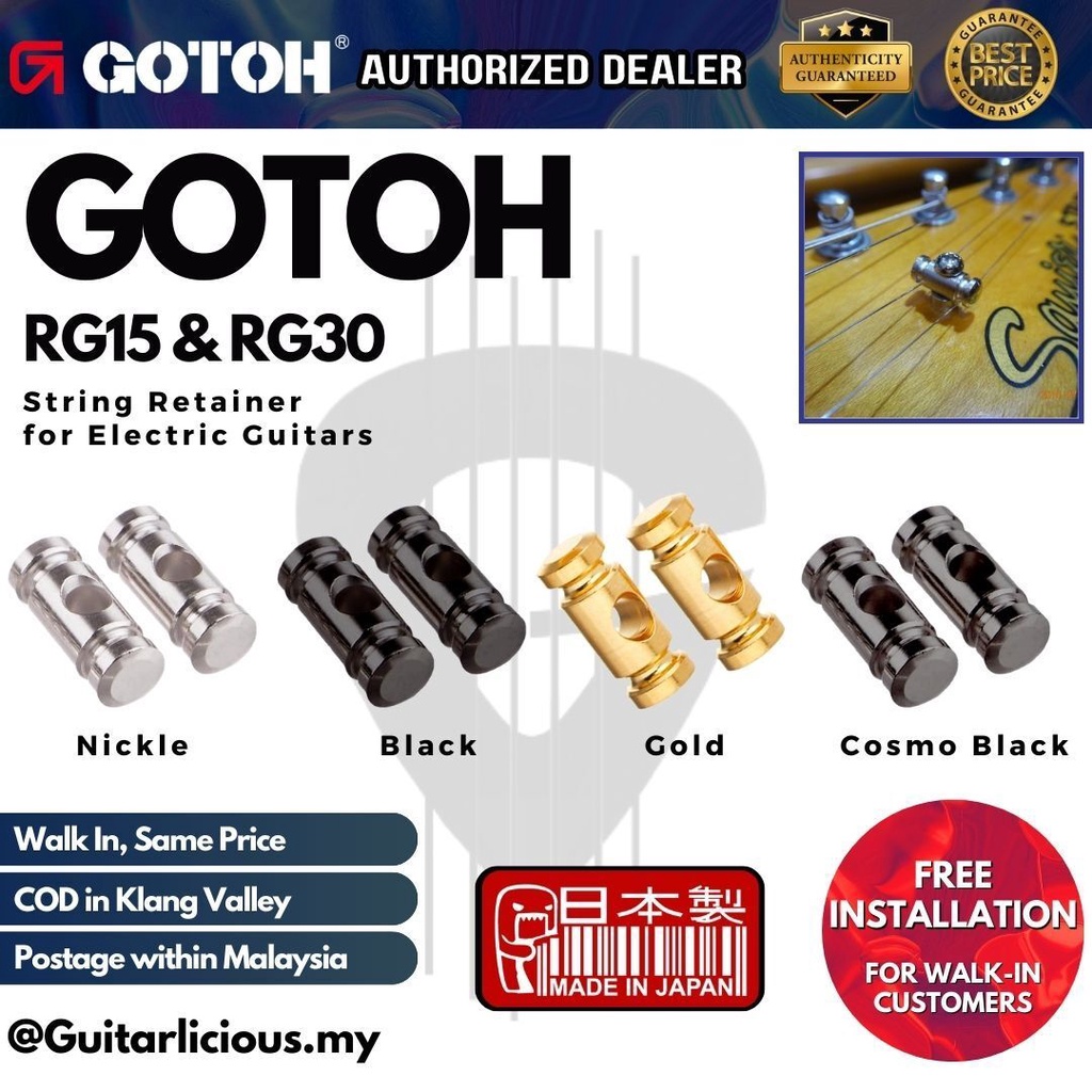 GOTOH RG15 & RG30 String Retainer for Electric Guitar ( RG-15 / RG-30 / RG ) | Shopee Malaysia