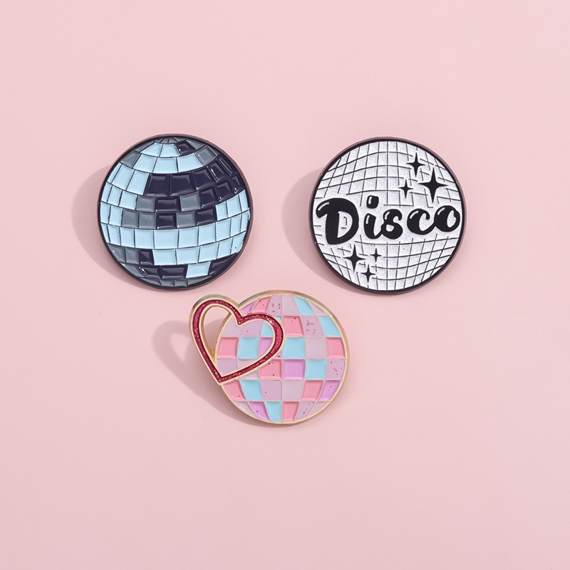 Funny Disco Ball Enamel Pin Brooches Disco Lover Brooch Lapel Badges ...