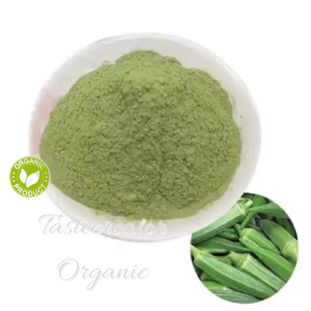 Okra Powder Halal 50g -250g Pure Lady Finger Powder Vegetable Porridge ...