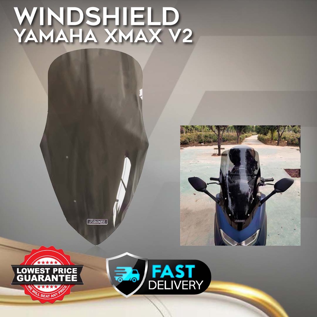 EMS WINDSHIELD YAMAHA NMAX V2 HIGH WINDSCREEN HIGH VISOR (2021-2023yrs ...