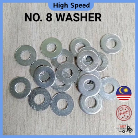 NO.8 WASHER NO. 8 WASIR SAIZ 8 FLAT WASHER SIZE NUMBER 8 NOMBOR 8 ...