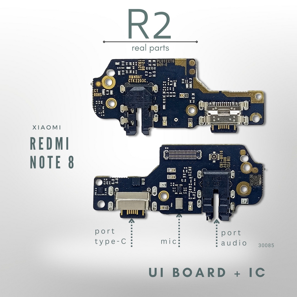 Xiaomi Redmi Note 8 Mic Plus IC Charging Board UI Board PCB Charger ...