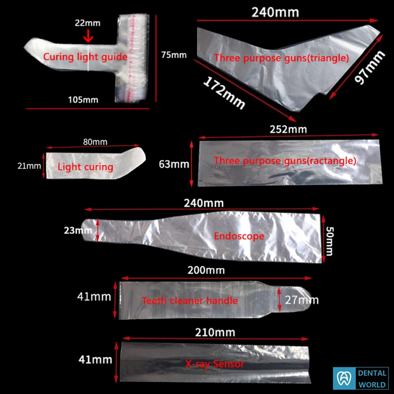Dental Curing Light Guide Sleeves Disposable protective sheath LED ...