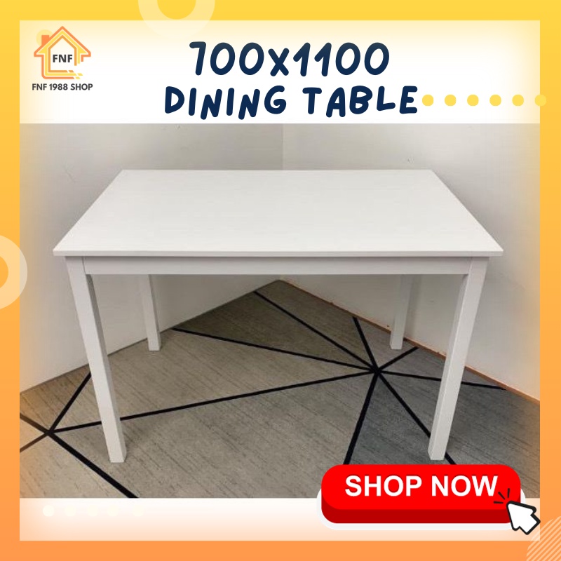 FNF SHOP💕 FNF 9999 Dining Table / Meja Makan / Black&Oak&White / 4个位餐桌 ...