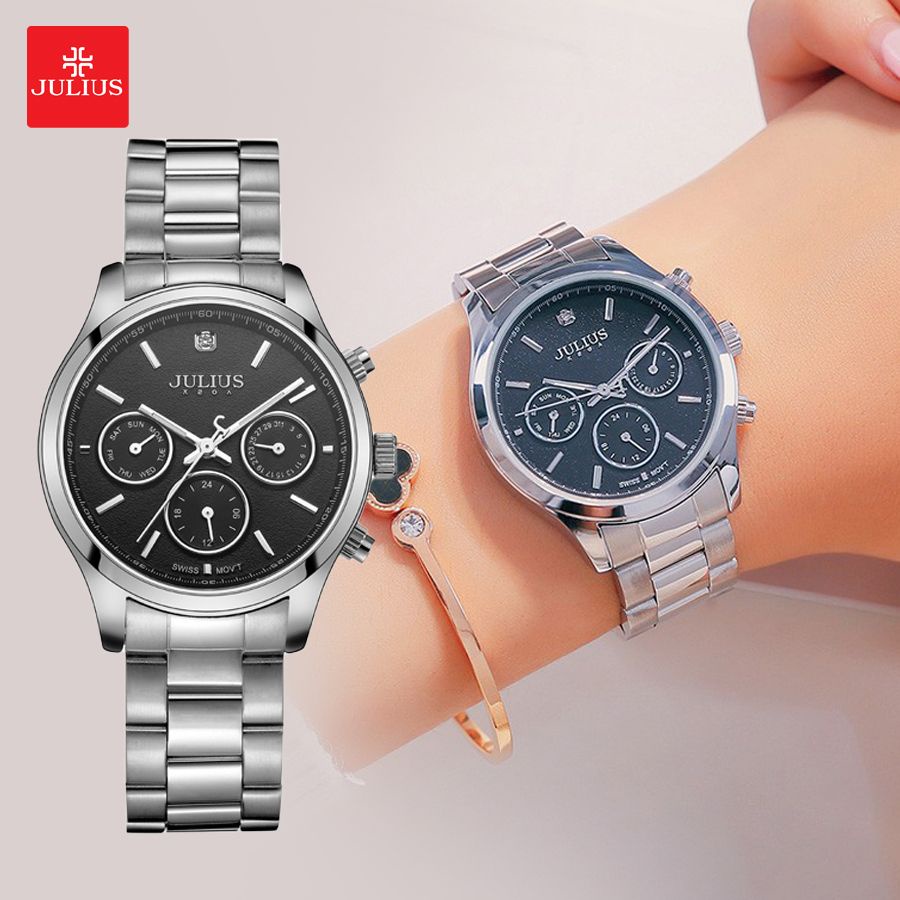 Julius JA-946B Korea Women’s Fashion Watch (Black) | Shopee Malaysia
